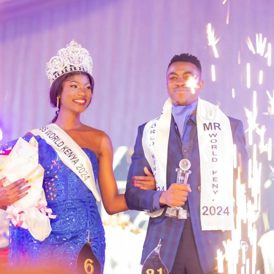 Teddy Rossiter And Grace Ramtu crowned Mr And Miss World Kenya 2024