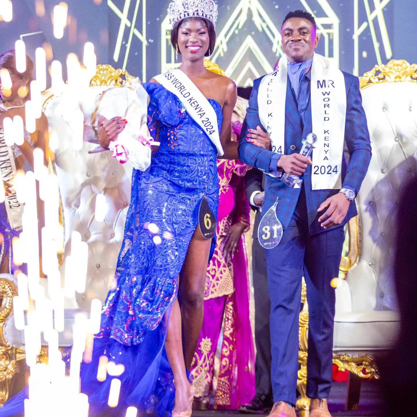 Teddy Rossiter And Grace Ramtu crowned Mr And Miss World Kenya 2024